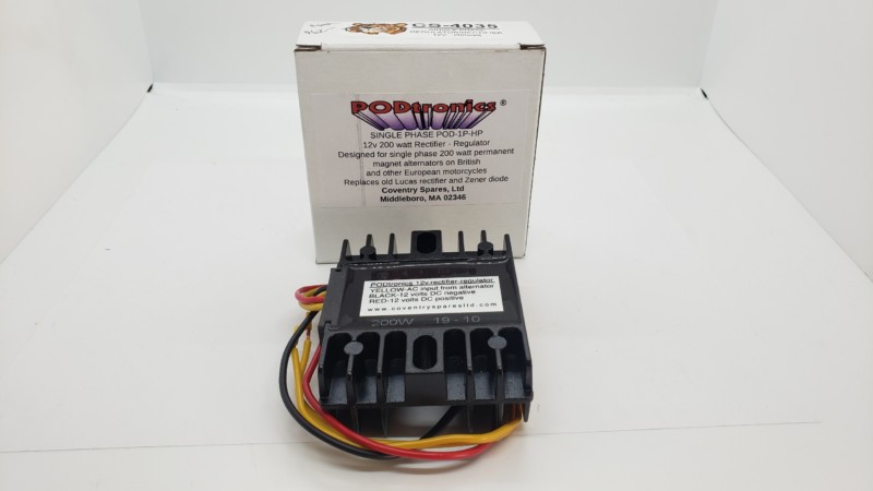 MP60-005 Regulator/Rectifier, Single Phase, 12 Volt 200W Podtronics ...
