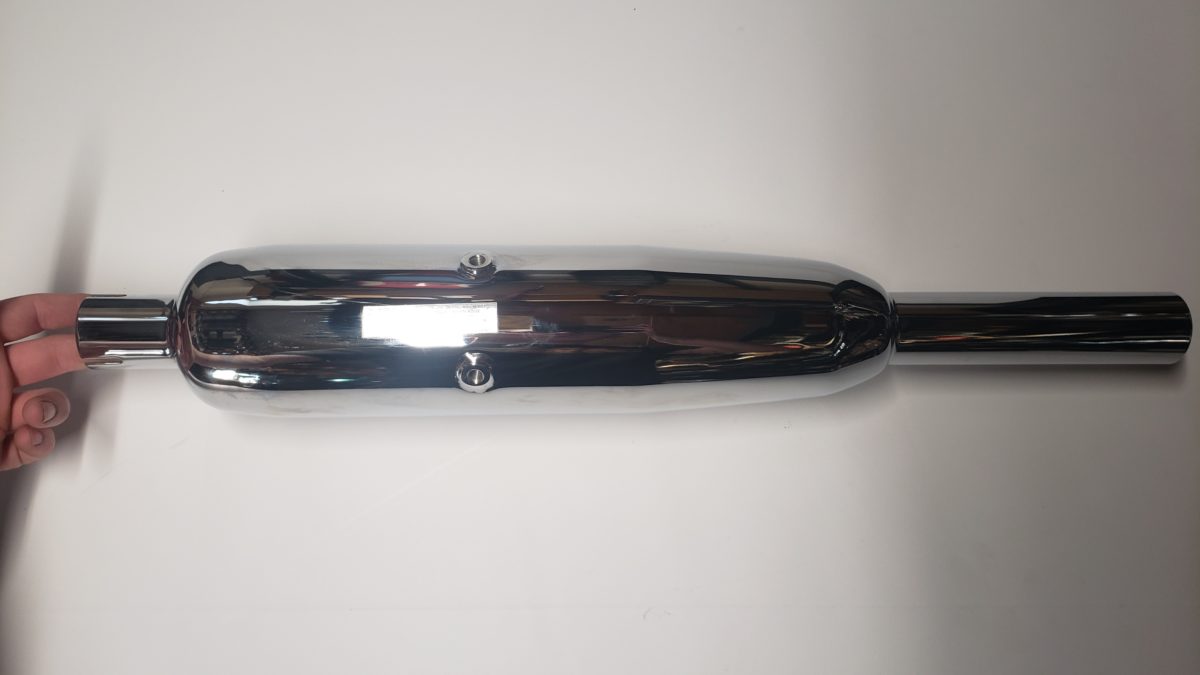 70-5866T Muffler, 650 Triumph Emgo – Morrie's Place Cycle