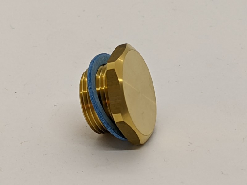 622/155A Float Bowl Drain Plug, Brass Hex Head with Fiber Washer – Morrie's Place Cycle