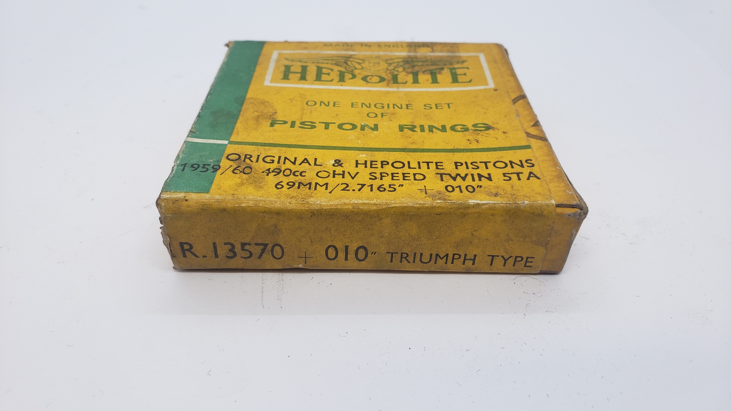 70-6893 / 70-6894 Piston Ring Set Triumph 500 +.010″ NOS Hepolite ...