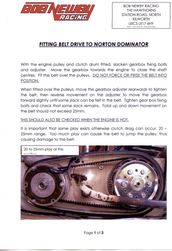 0000022 Bob Newby Racing (BNR) Belt Drive – Norton Atlas – Morrie's ...