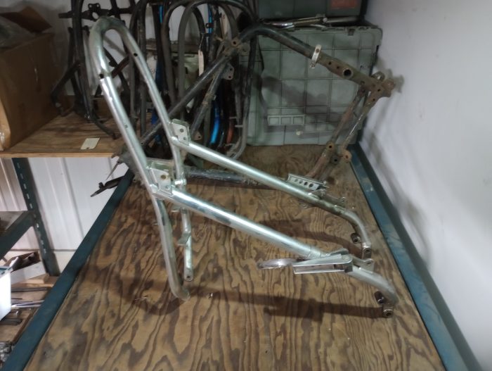 1966-67 Triumph T120 Chrome Rear Frame Section – Morrie's Place Cycle