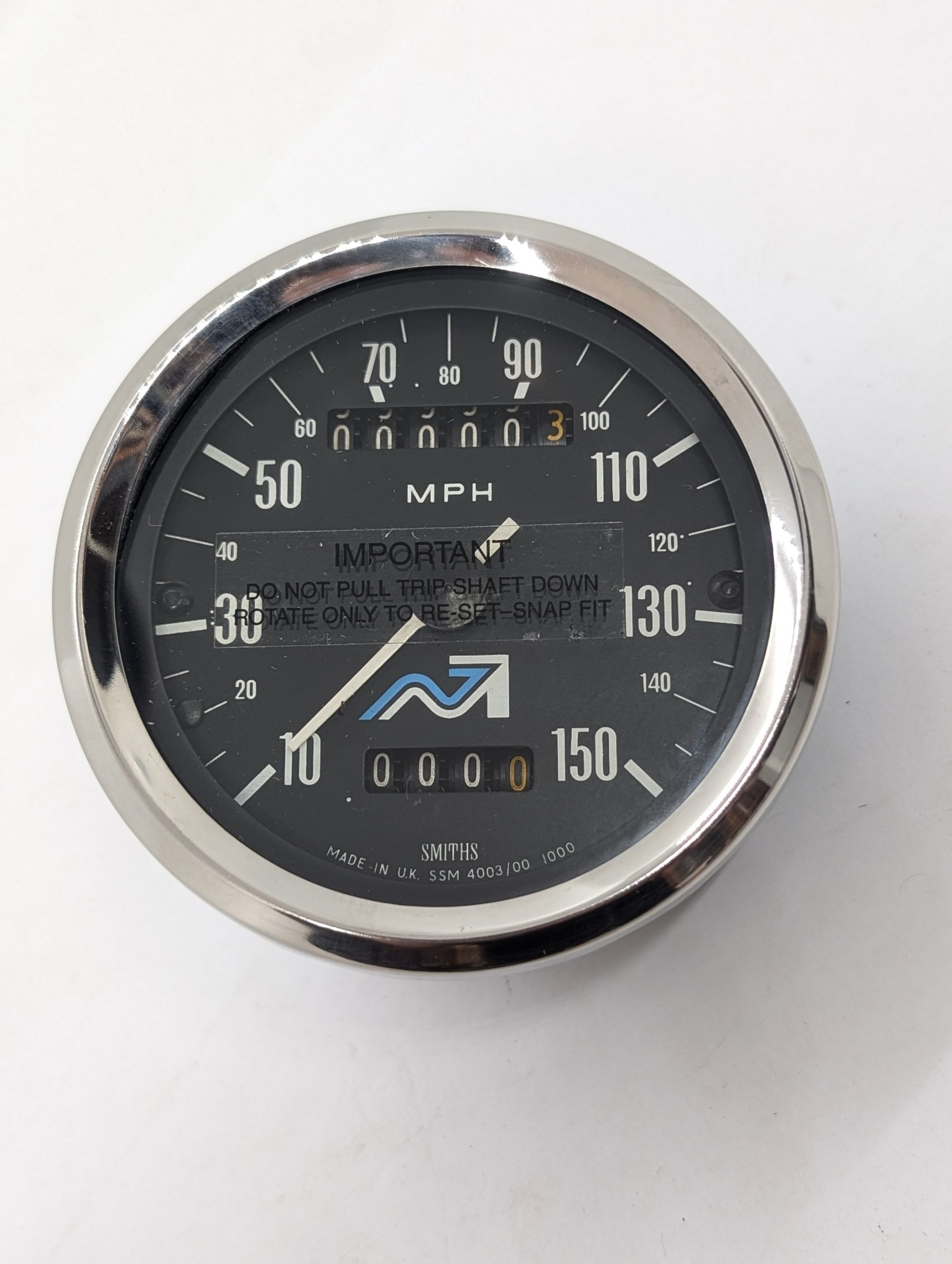 SSM 4003/00R **Rebuilt** Smiths Speedometer, 150 MPH, Black Face ...